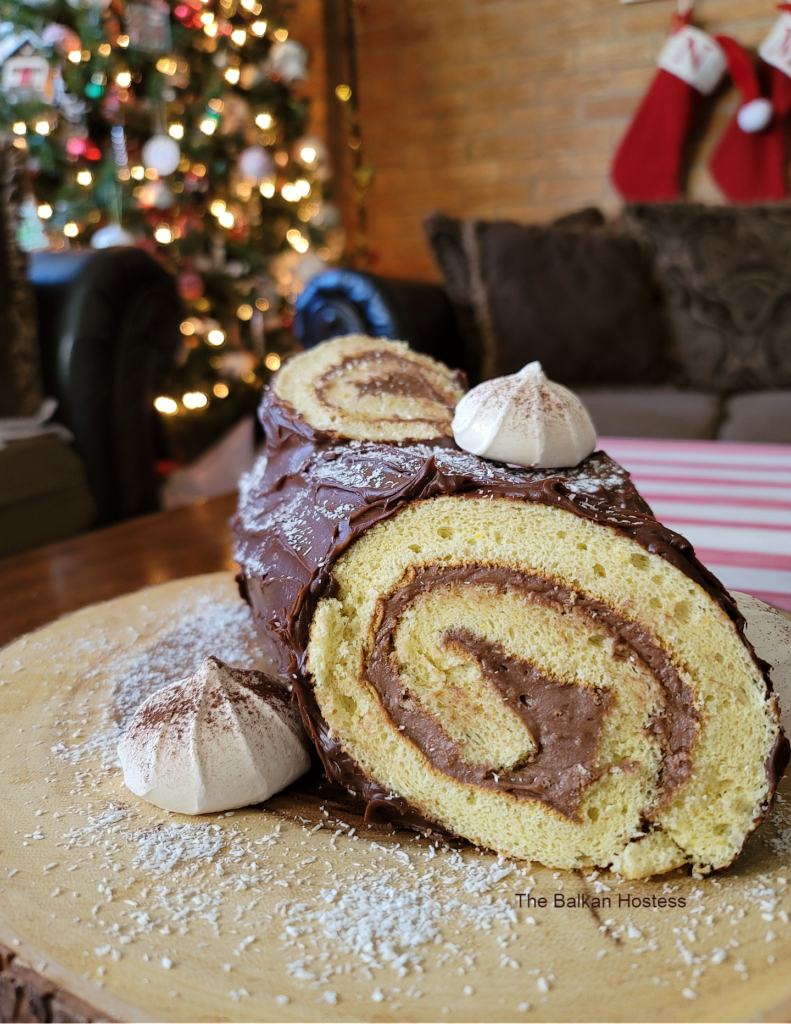 Panj Torta / Yule Log - The Balkan Hostess